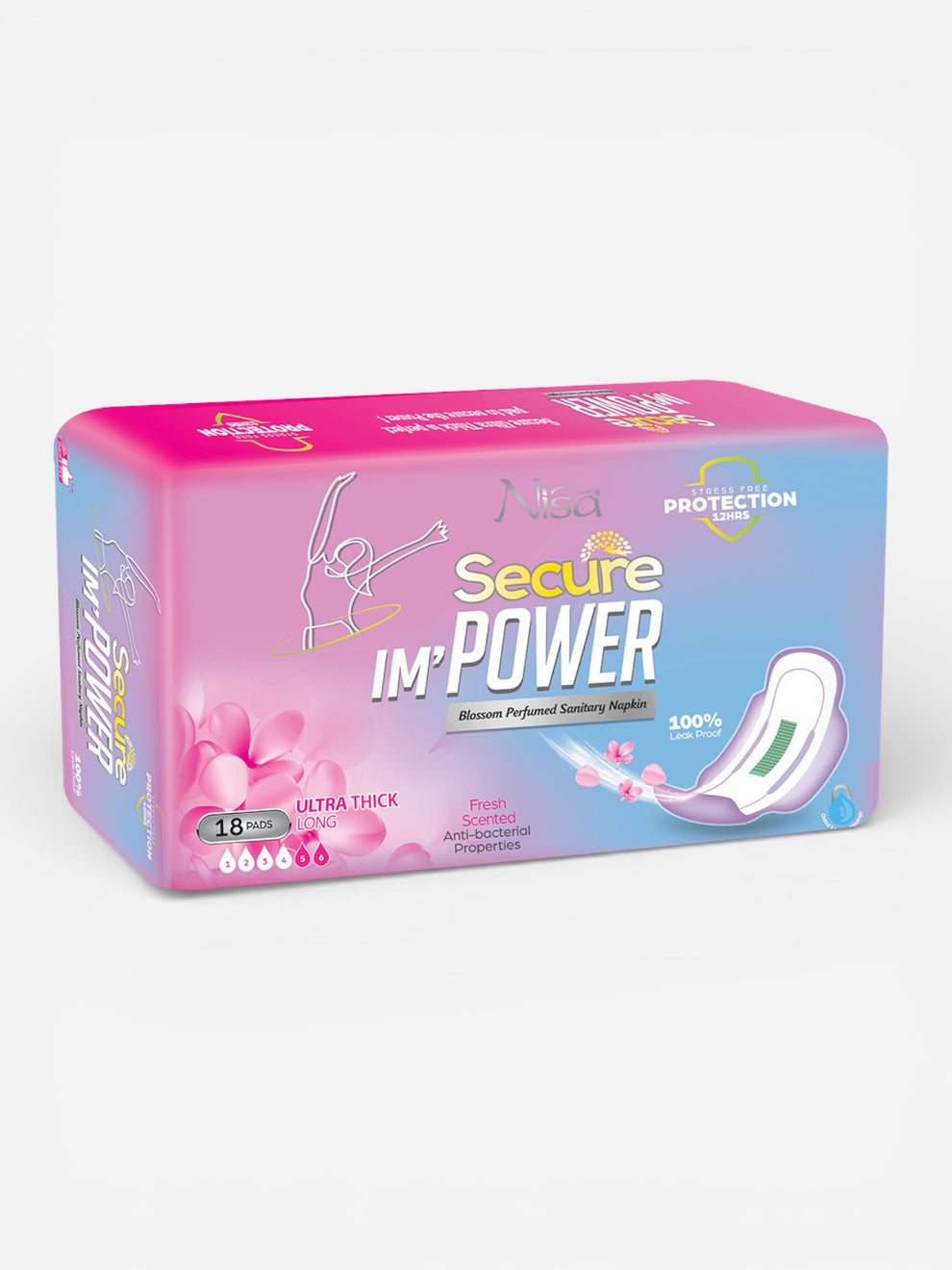 Long Ultra Thick Secure Pads 18 Pcs – Nisa Cosmetics